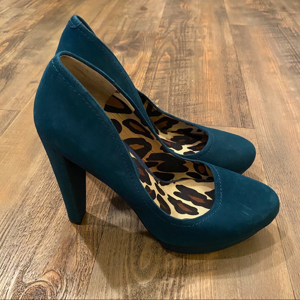 Jessica Simpson Michaela Teal Platform Pumps - Gem